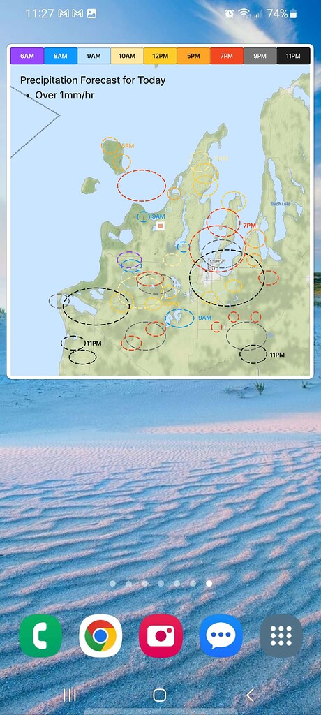 Precipitation Forecast *Radar* Widget (See photo) - Feature Requests ...